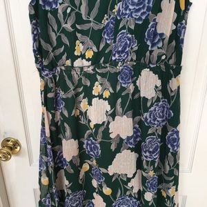 Merona | Dresses | Merona Emerald Floral Maxi Dress | Poshmark